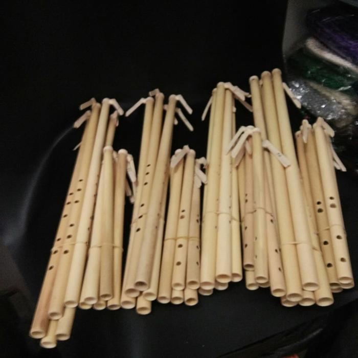 Jual Set 2 Suling Seruling Bambu Pentatonis Gamelan Sunda Ukuran Nomor ...
