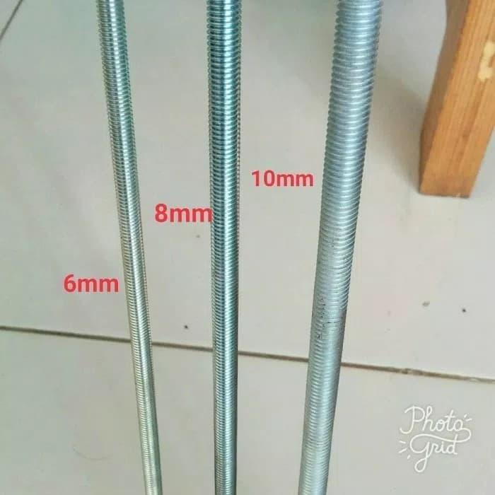 Jual Asdrat Longdrat 10 mm + Mur / Ass Long drat 10 mm / Longdrat 10mm ...
