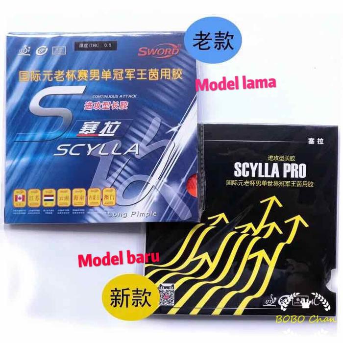 Jual Sword Scylla Pro OX ~ Long Pips Rubber Karet Bintik Bertahan ...