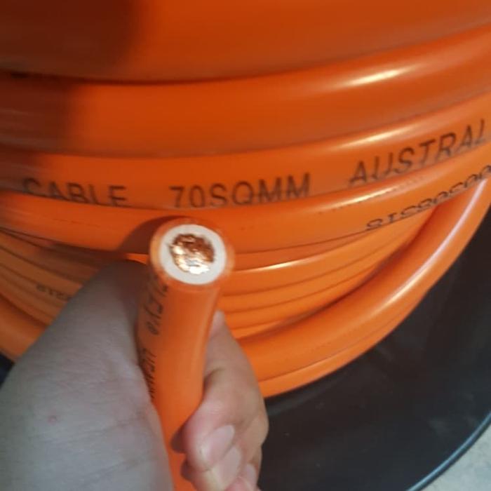 Jual Kabel Las 70 mm / Welding Cable SUPERFLEX 70mm warna Orange ...
