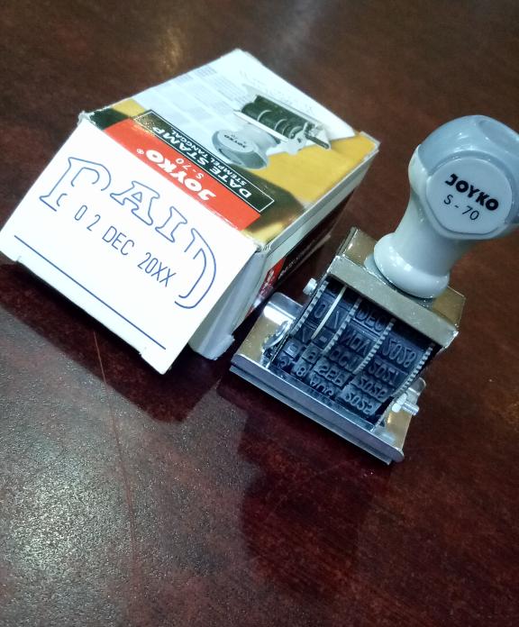 Jual Stempel tanggal PAID -date stamp Joyko - Jakarta Utara ...