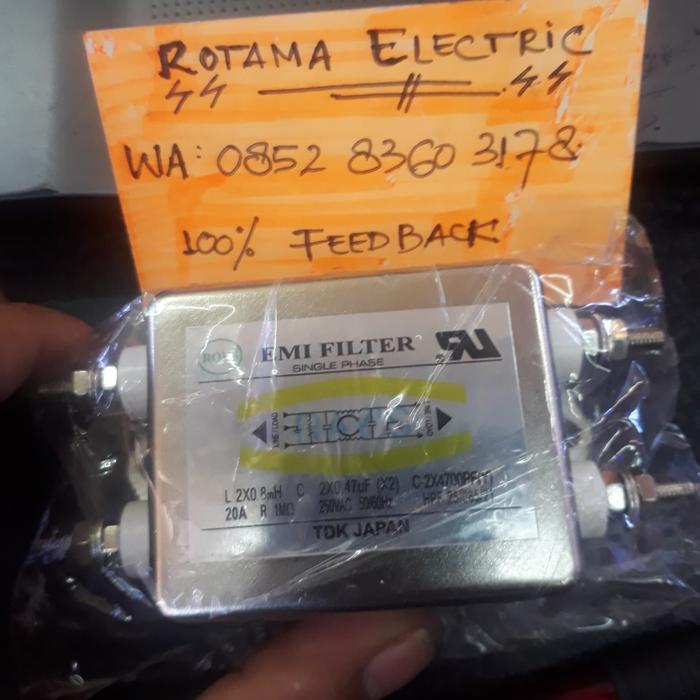 Jual EMI FILTER / NOISE FILTER TDK 1PHASE 250VAC 50/60HZ 20A - Jakarta ...