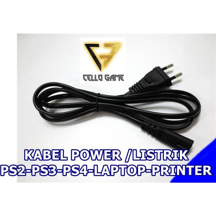 Jual KABEL LISTRIK / POWER PS2 PS4 FAT ADAPTOR LAPTOP KABEL PRINTER 1 ...