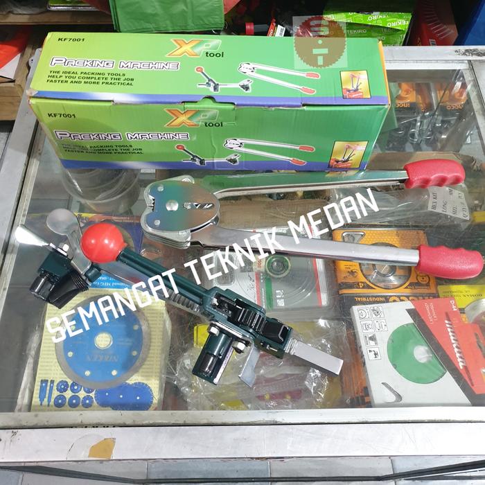 Jual ALAT MESIN PACKER TALI KLEM PACKING KARDUS STRAPPING BAND TOOL ...