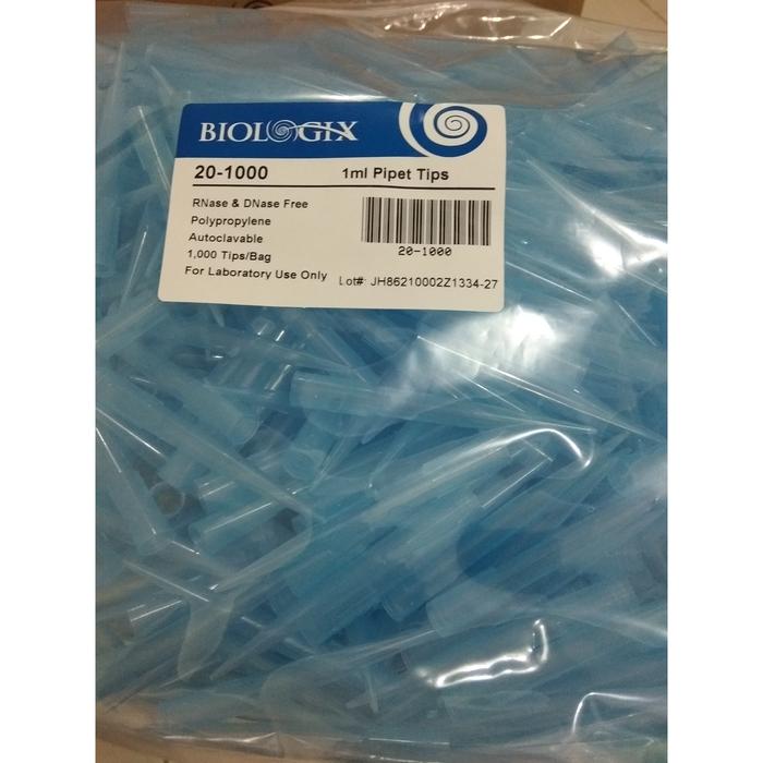 Jual Biologix 1000 UL Pipette Tips Non Sterile Blue Tips Bulk Pack ...
