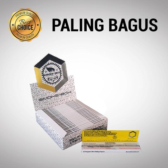 Jual Papir Smoke-Box White KSS Unbleached RollingPaper Kertas Linting ...