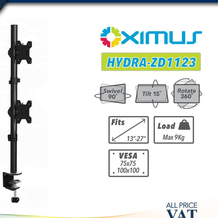 Jual BRACKET MEJA LCD LED TV 2 Monitor 13" - 27" OXIMUS HYDRA ZD1123 ...