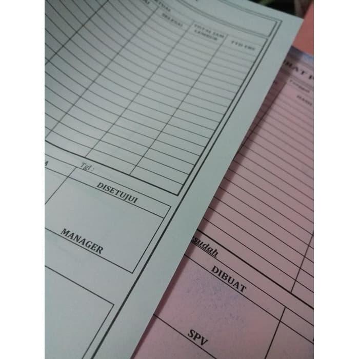 Jual Custom Cetak Nota Kertas NCR ukuran Folio, NCR 2 Rangkap Tanpa ...