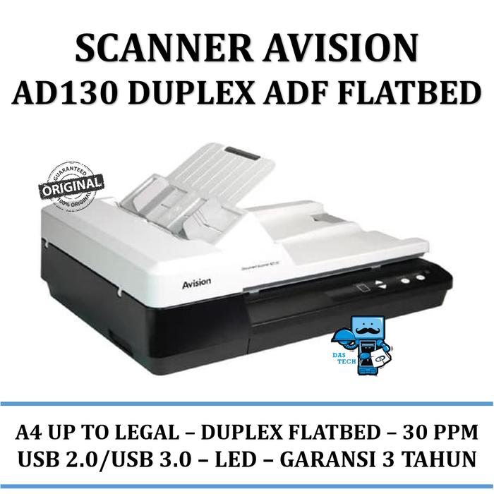 Promo Scanner Avision AD130 Duplex ADF Flatbed - Garansi Resmi Cicil 0% 3x - Jakarta Pusat - das ...