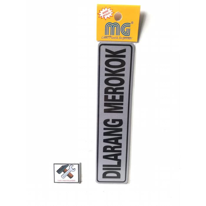 Jual STICKER NO SMOKING DILARANG MEROKOK PERINGATAN LARANGAN ROKOK ASAP ...