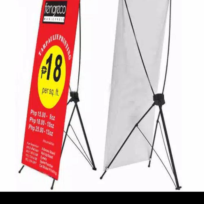 Jual kaki Y Banner 60 x 160 Hitam Display promosi iklan Standing spanduk - Kota Tangerang ...