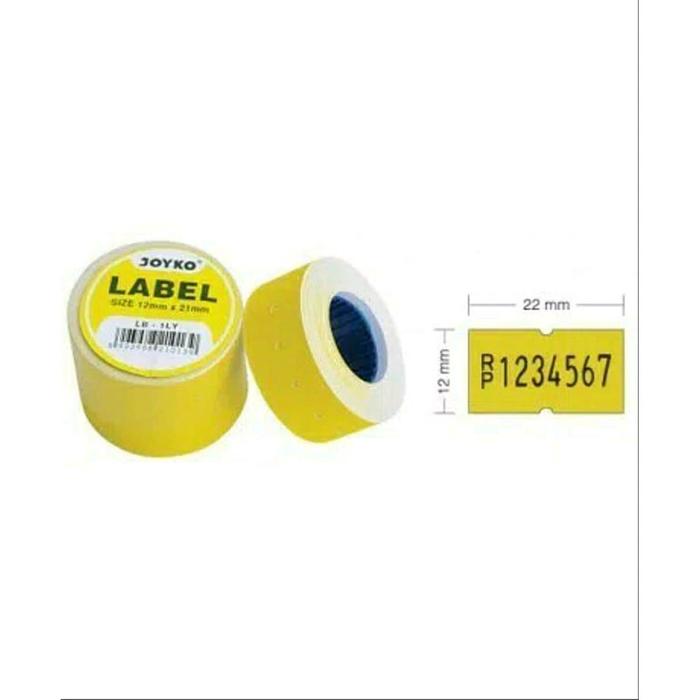 Jual Kertas Label Harga Joyko 1 baris 1slop=10 Roll Kuning - Kota ...
