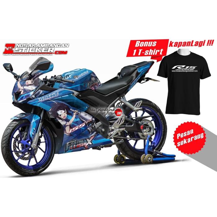 Jual Decal Motor Sticker Motor Yamaha R15 V3 Fighting Climax - Graftac ...