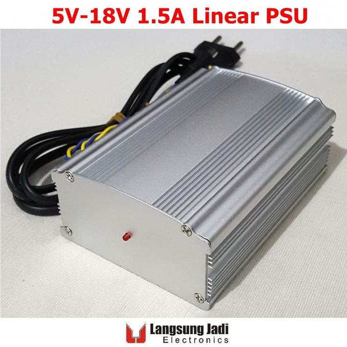 Jual Linear Power Supply 1.5A 5V 6V 8V 9V 12V 15V 18V LM317 Regulated ...