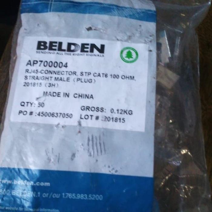 Jual Belden RJ45 STP Connector Cat6 @50pcs PIN RJ45 Besi - Jakarta ...