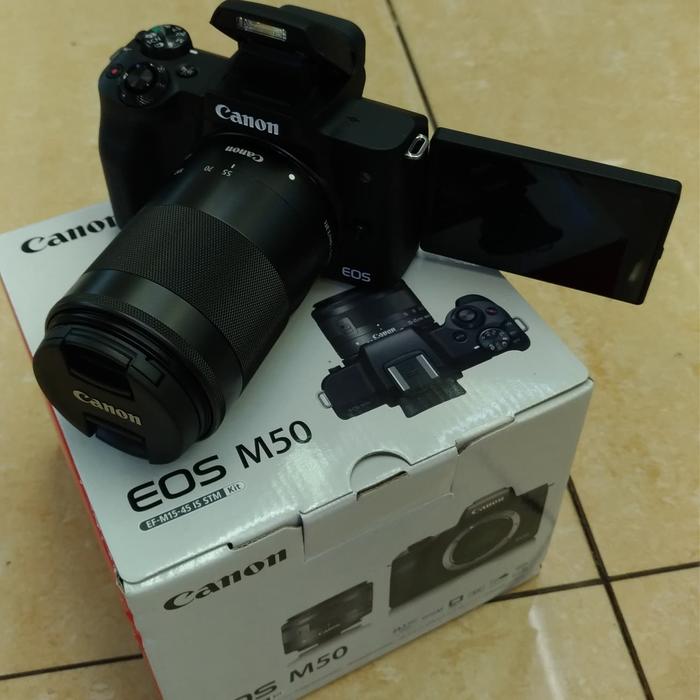 Jual CANON EOS M50 BODY ONLY +LENSA CANON EF-M 55-250MM IS STM F/4.5-6. ...