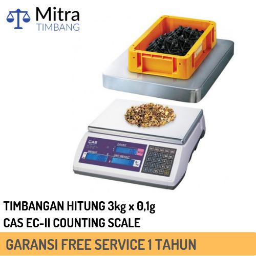 Jual Timbangan Hitung 3kg x 0,1g | CAS EC-II COUNTING SCALE - Jakarta Barat - Mitra Timbang ...