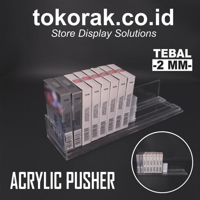 Jual Rak Rokok Acrylic Pusher Otomatis Toko Minimarket Supermarket di ...