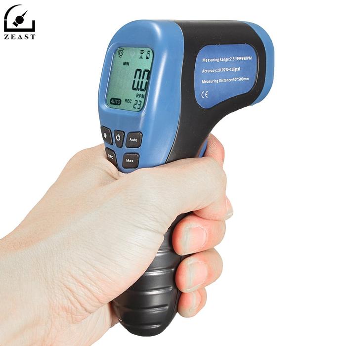 Jual Tachometer Non Contact Digital Laser Photo Tachometer Gun RPM Tach ...