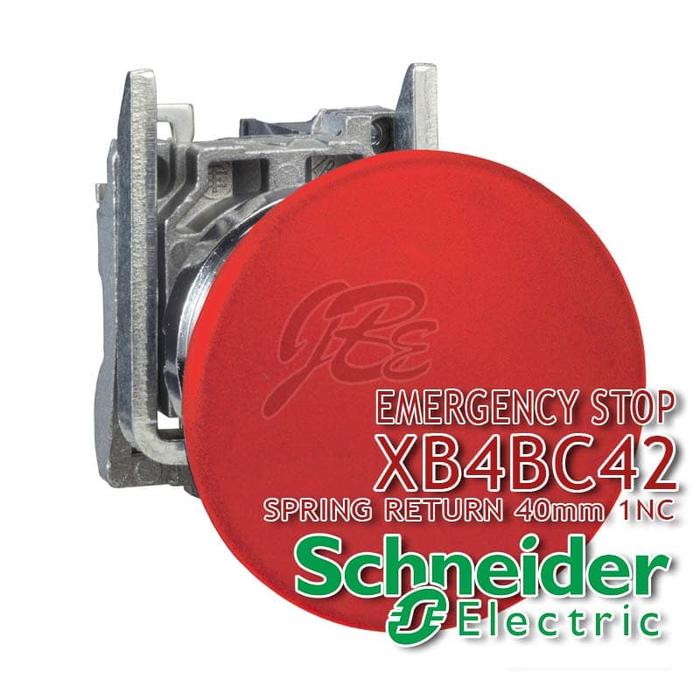 Jual Emergency Stop Besi Schneider Tipe Spring Return XB4BC42 - Jakarta ...