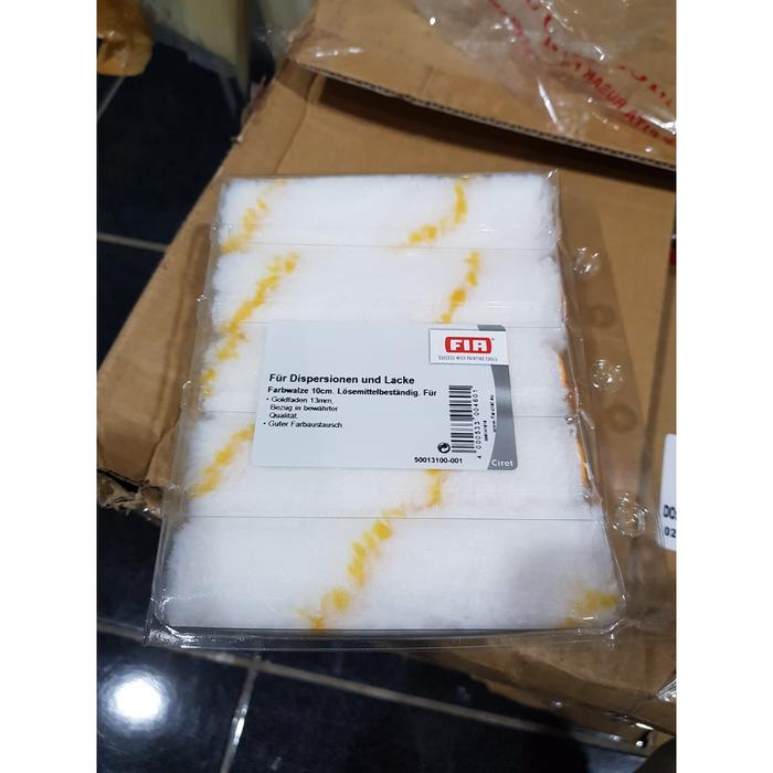 Jual Kuas Rol Roll Bulu Kecil Premium 10 cm 4" Kuning Merk FIA GERMANY ...