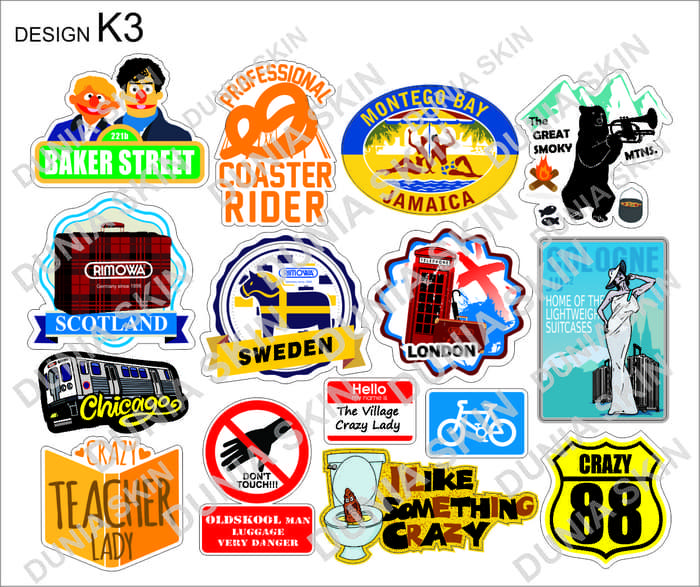 Jual Stiker Rimowa Travel Label Design K3 Rimowa Country Logo - Jakarta ...