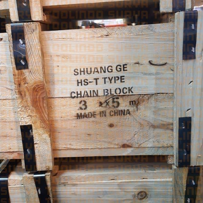 Jual Shuang Ge Chain Blok HST / Takel / Katrol Angkat 3 Ton x 5 Meter ...