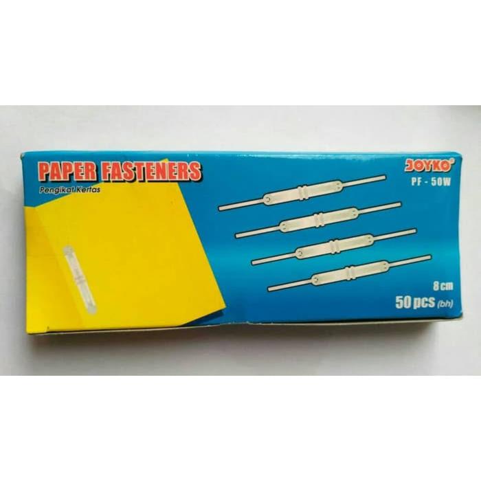 Jual Acco Paper Fastener JOYKO Putih/Ako Plastik/Pengikat Penjelit ...