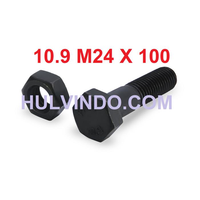 Jual BAUT BAJA HTB GRADE 10.9 + MUR|10| M24 X 100 - Kota Tangerang ...