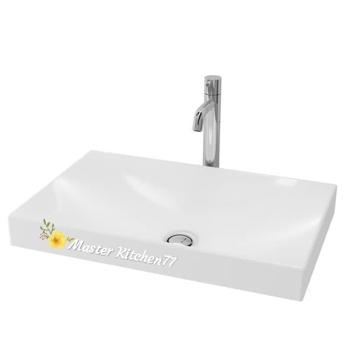 Jual Wastafel toto LW 645 JN / Toto LW 645JN Komplit set kran mixer ...