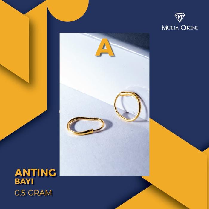 Promo Anting Baby / Bayi emas 24K berat 0.5 gram Cicil 0% 3x - Jakarta ...