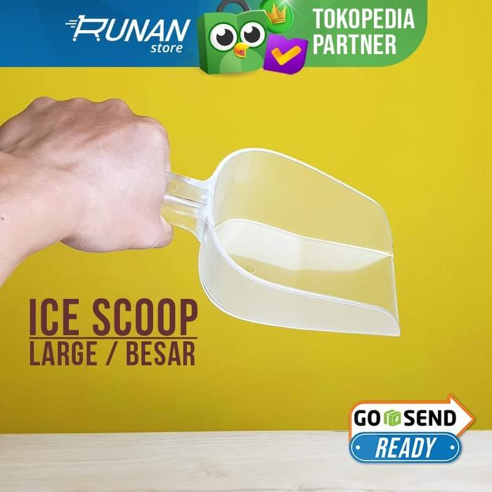 Jual Plastic Ice Scoop Large / Sekop Es Batu Plastik Besar Sendok Es ...