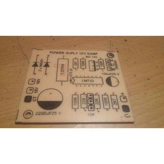 Jual PCB Variable Voltage Regulator LM723 LM 723 5 Ampere - Jakarta ...