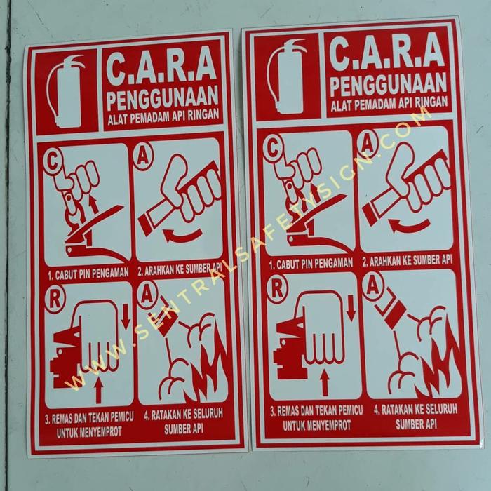Jual Sticker cara penggunaan apar - Jakarta Barat - SENTRAL SAFETY SIGN ...