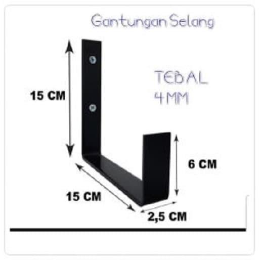 Jual Gantungan Talang Air / Bracket Talang Air / Penahan Pipa A696 ...
