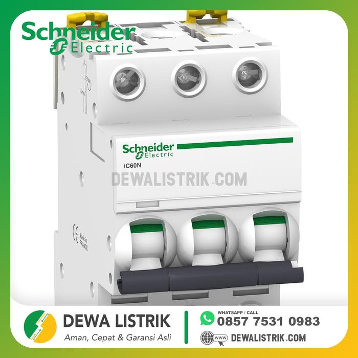 Jual [ A9F74363 ] Schneider - ACTI9 IC60N 3P 63A C MCB - Jakarta Pusat - Dewa Listrik_NEW ...