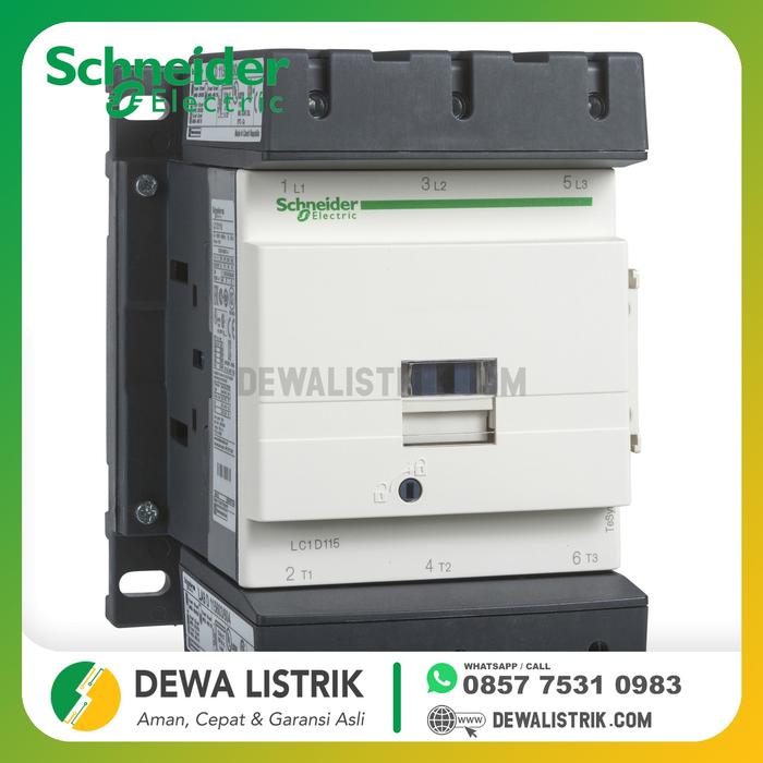 Jual [ LC1D150M7 ] Schneider - KONTAKTOR 150A 1NC 1NO 220V 50/60Hz ...