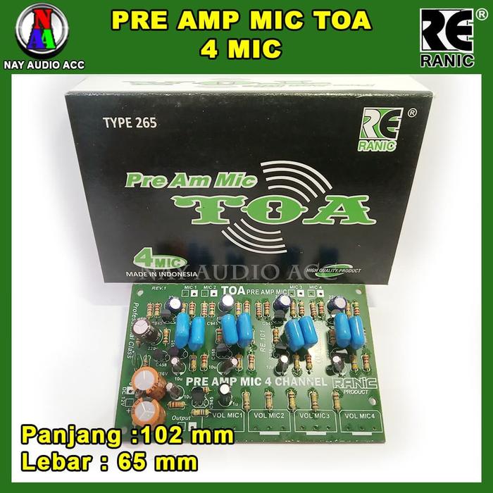 Jual Kit Pre Amp Mic Toa 4 Channel - Kab. Bandung Barat - NAY ACC ...