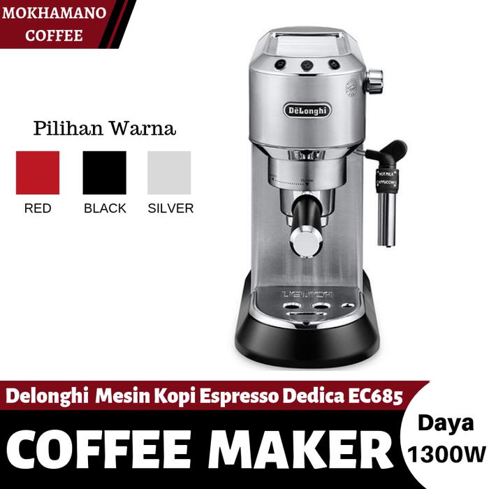 De Longhi EC Dedica Style Automatic Coffee Machine Red