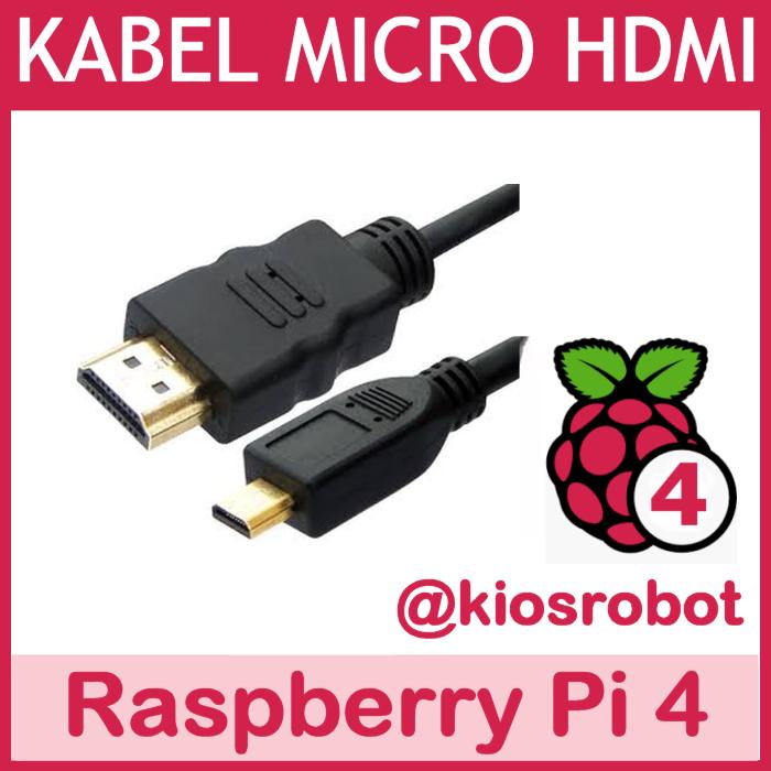 Jual Kabel Micro HDMI Raspberry Pi 4 - Kota Depok - KiosRobot | Tokopedia