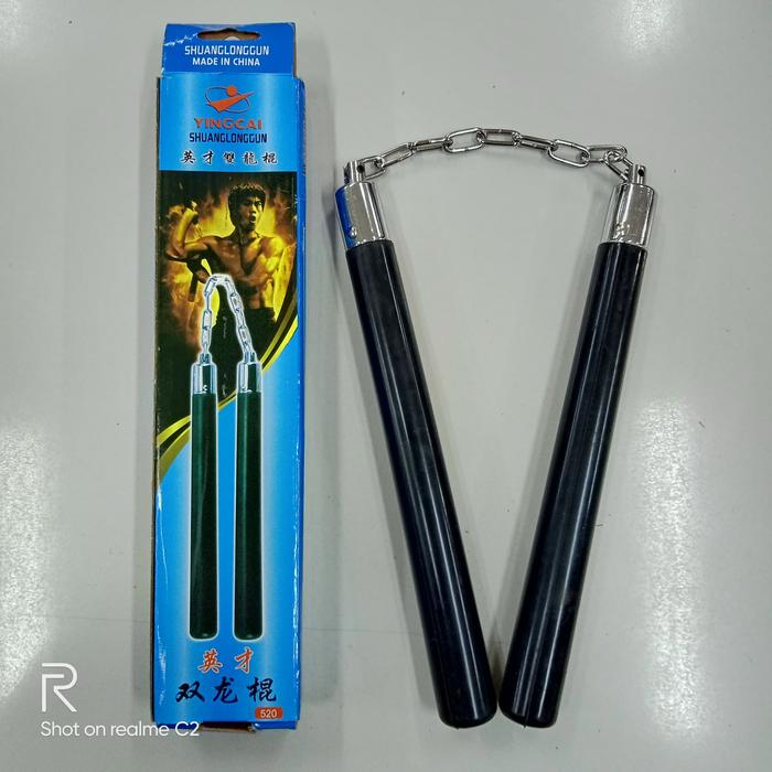 Jual double stick doublestick Toya nunchaku karet full rubber yingcai ...