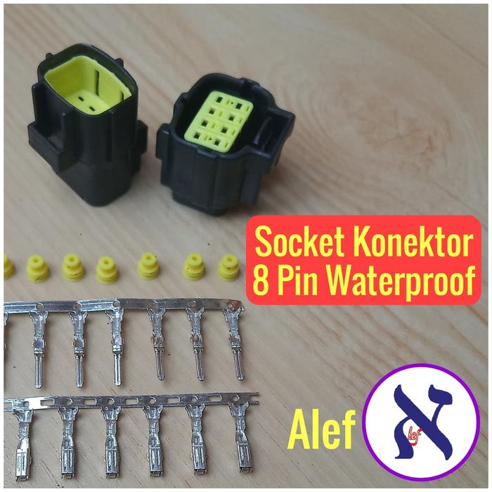 Jual socket konektor 8 pin waterproof mobil high quality otomotif ...