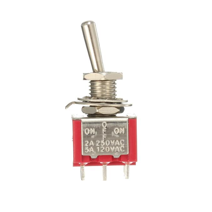 Jual DPDT 6-Pin Toggle Switch ON-OFF-ON (2A 250VAC/5A 120VAC) - Kab ...