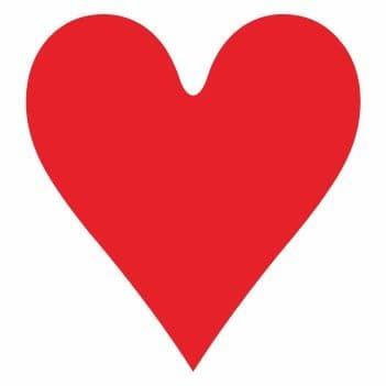 Jual HEART LOVE logo lambang hati sticker murah stiker 8cm - Kab ...