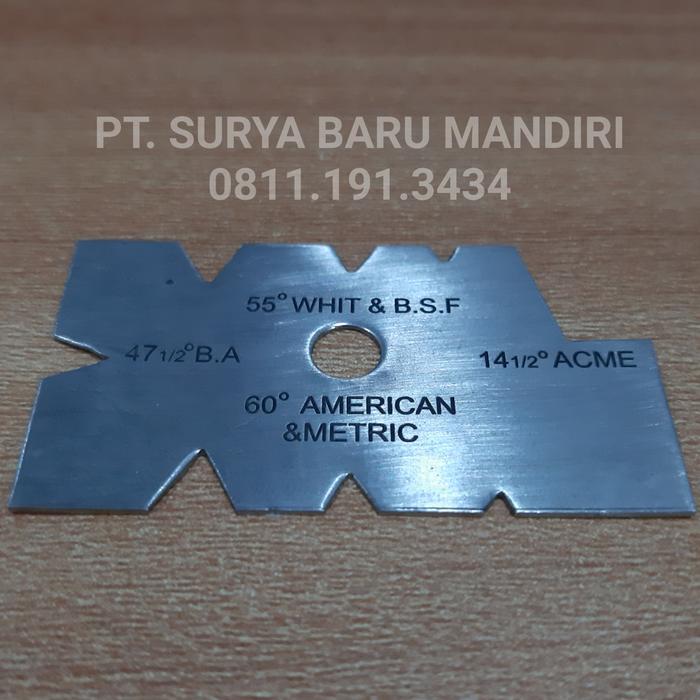 Jual MAL PAHAT ULIR THREAD / MAL SUDUT / MAL ULIR / CENTER GAUGE 55 ...