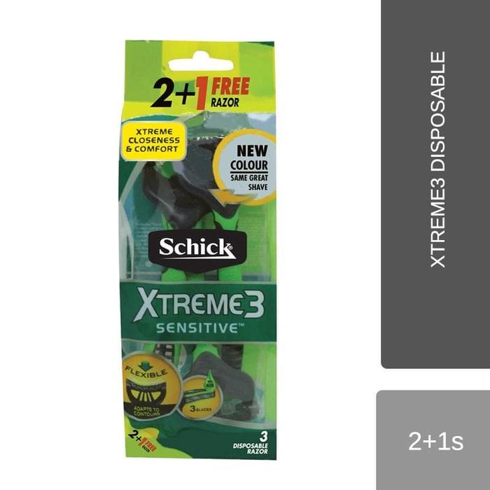 Jual Schick extreme 3 sensitive (isi 3 pc) Original 100% - Jakarta ...