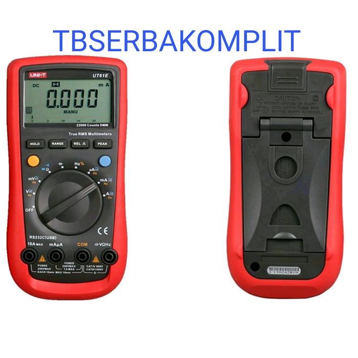 Jual UNI-T UT61E Digital Multimeter With Cable RS232 Bisa Connect ...