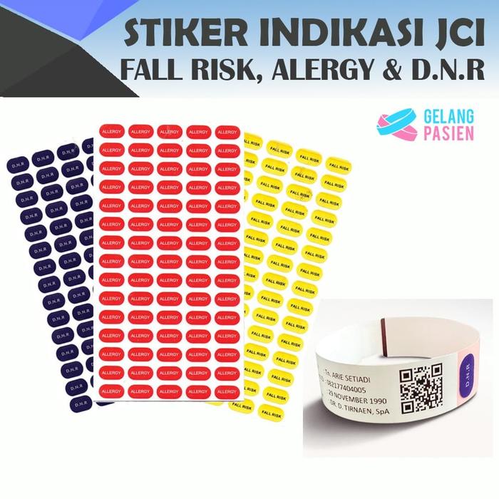 Jual Stiker indikasi JCI warna kuning (FALL RISK) - Kab. Tangerang ...