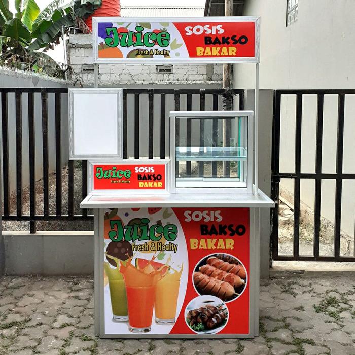Jual Booth Portable Rak Daftar Menu Palang Depan Etalase Mini - Kota ...