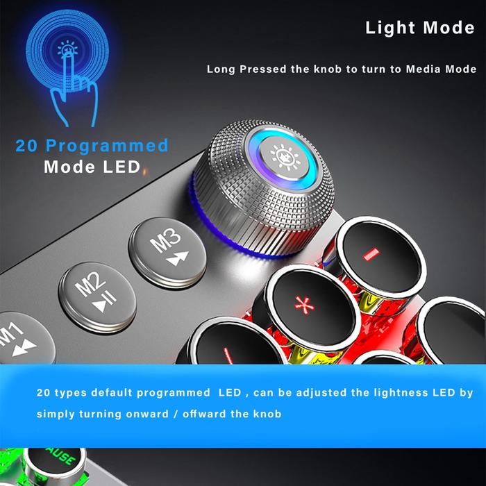 Jual Mechanical Gaming Keyboard/Office Keyboard F2068 - Knob Series ...